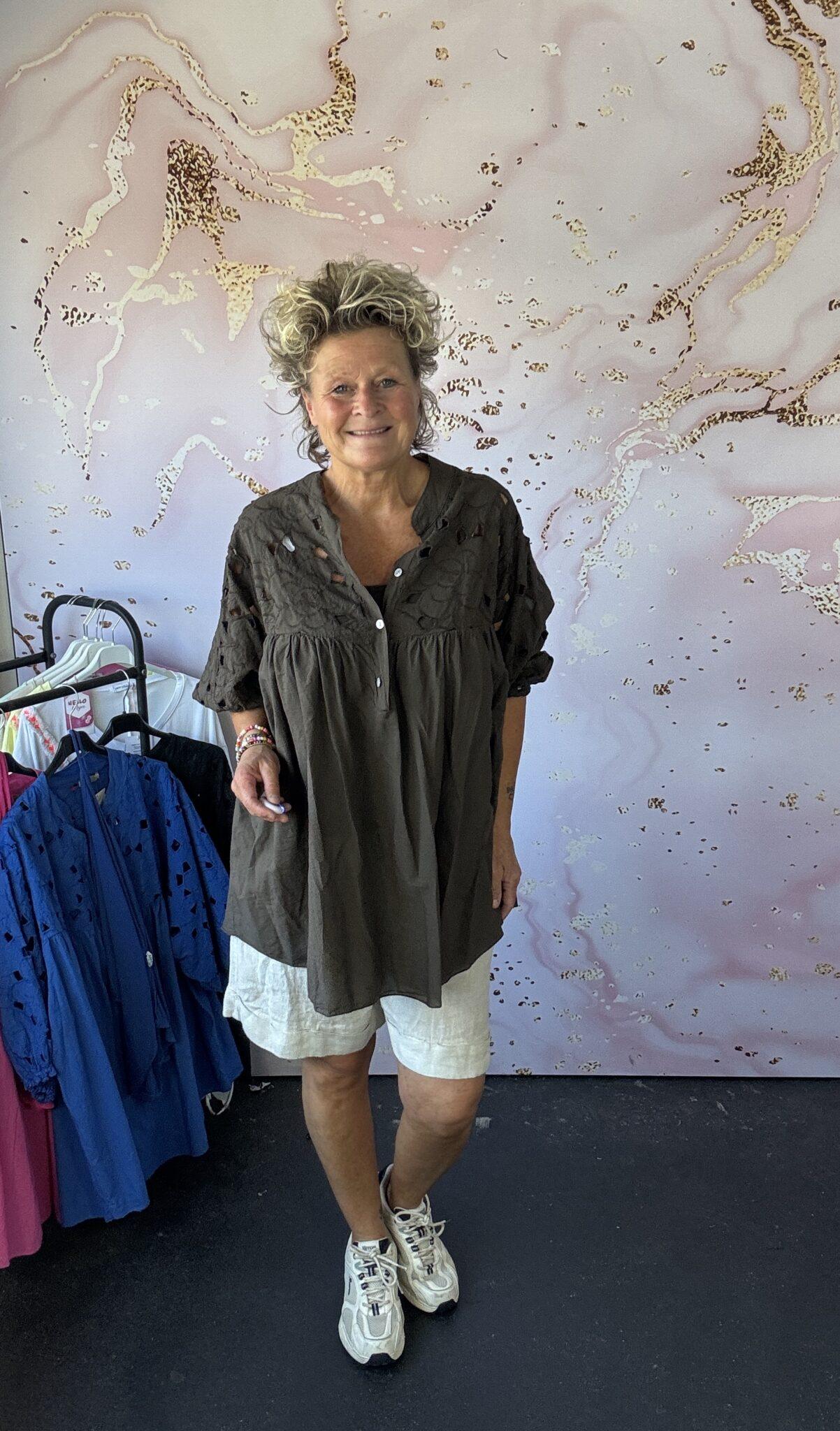 Blouse Kaatje bruin - Lady's Fashion